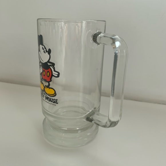Disney | Dining | Disney Mickey Mouse Vintage Glass Mug | Poshmark